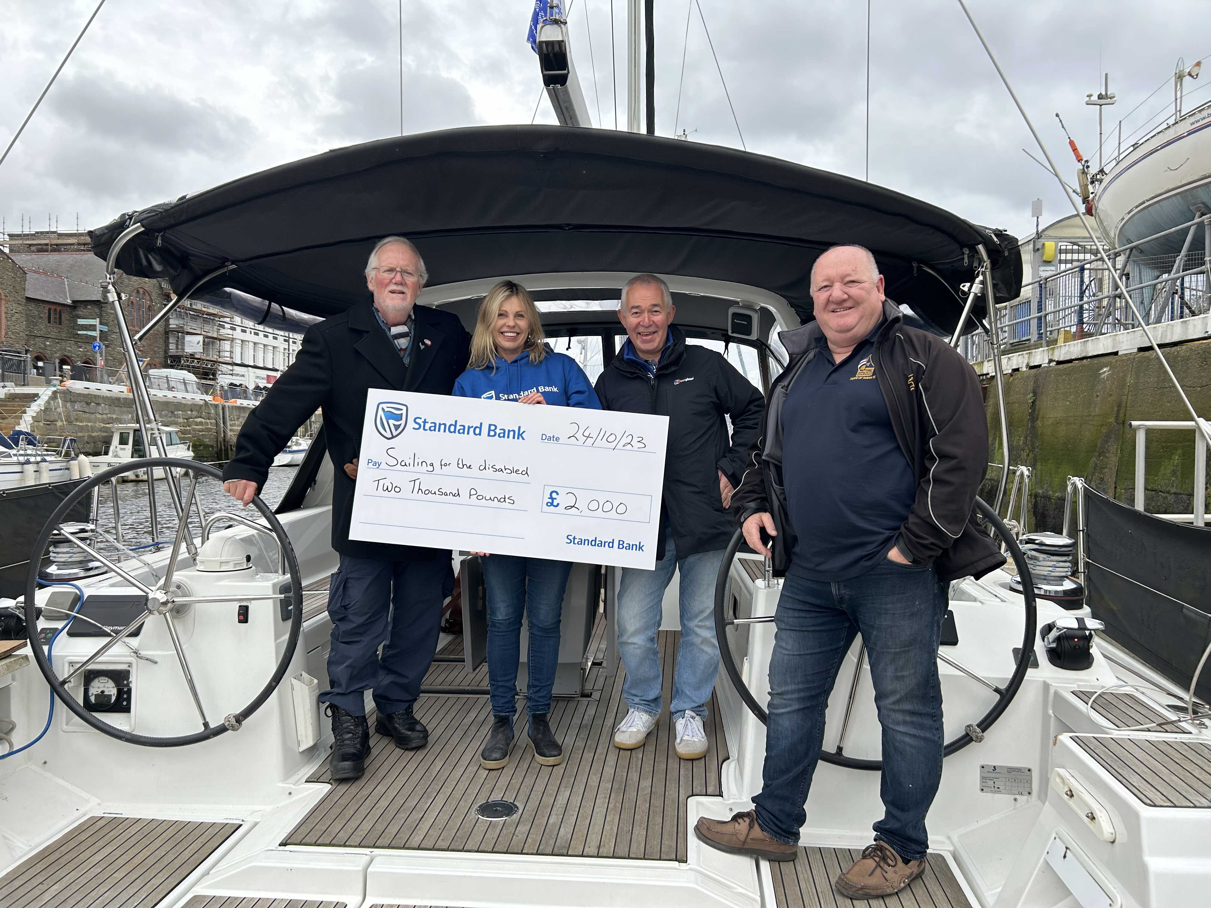 STANDARD BANK DONATES £2,000 TO SAILING FOR THE DISABLED